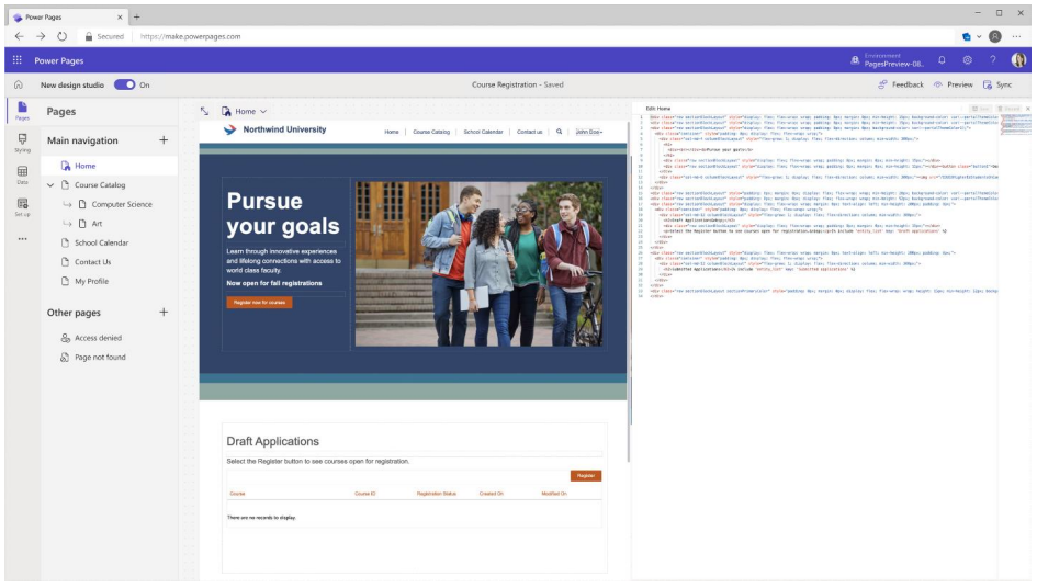 Low code Business Websites Met Power Pages in Preview Net IT 